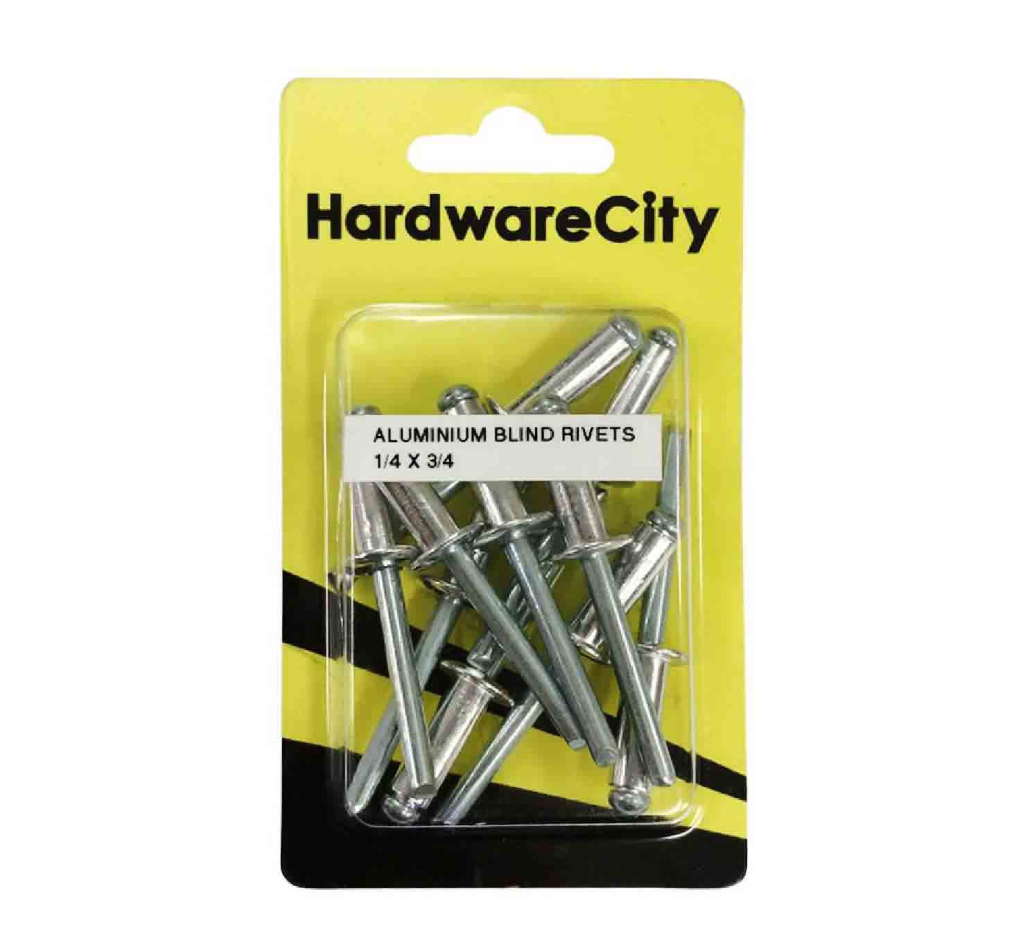 HardwareCity 1 4 X 3 4 Aluminium Rivets 10PC Pack