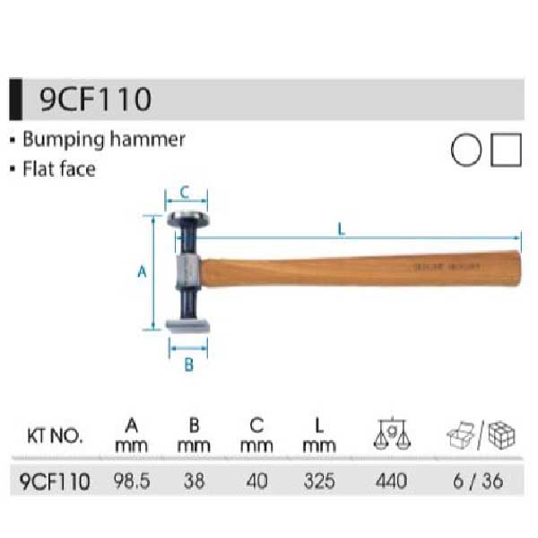 Panel Beating Hammer with Hickory Handle HardwareCity Hardware Hammers ...