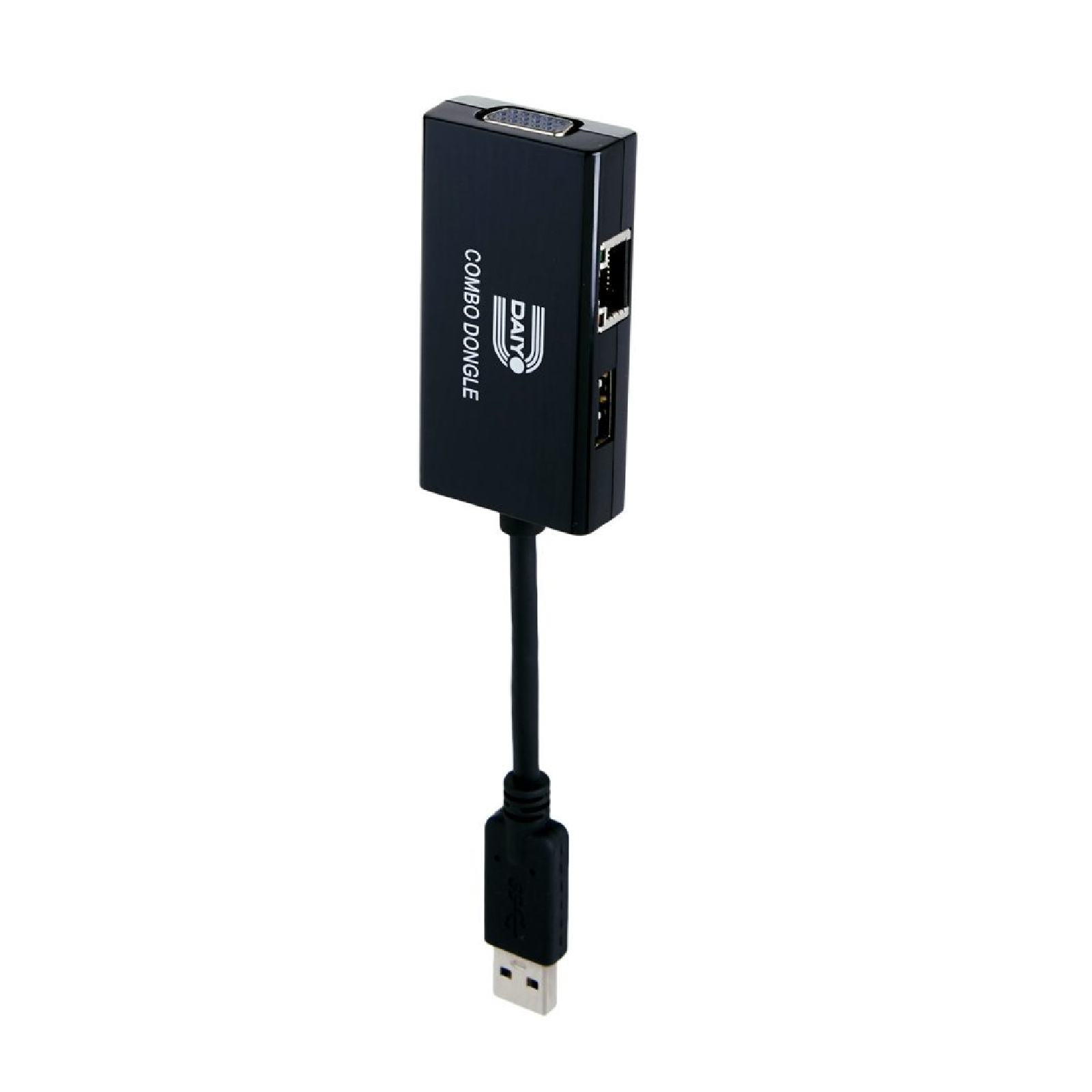 Daiyo USB 3.0 To 3-IN-1 Combo Dongle Fast Lan + USB 2.0 + VGA