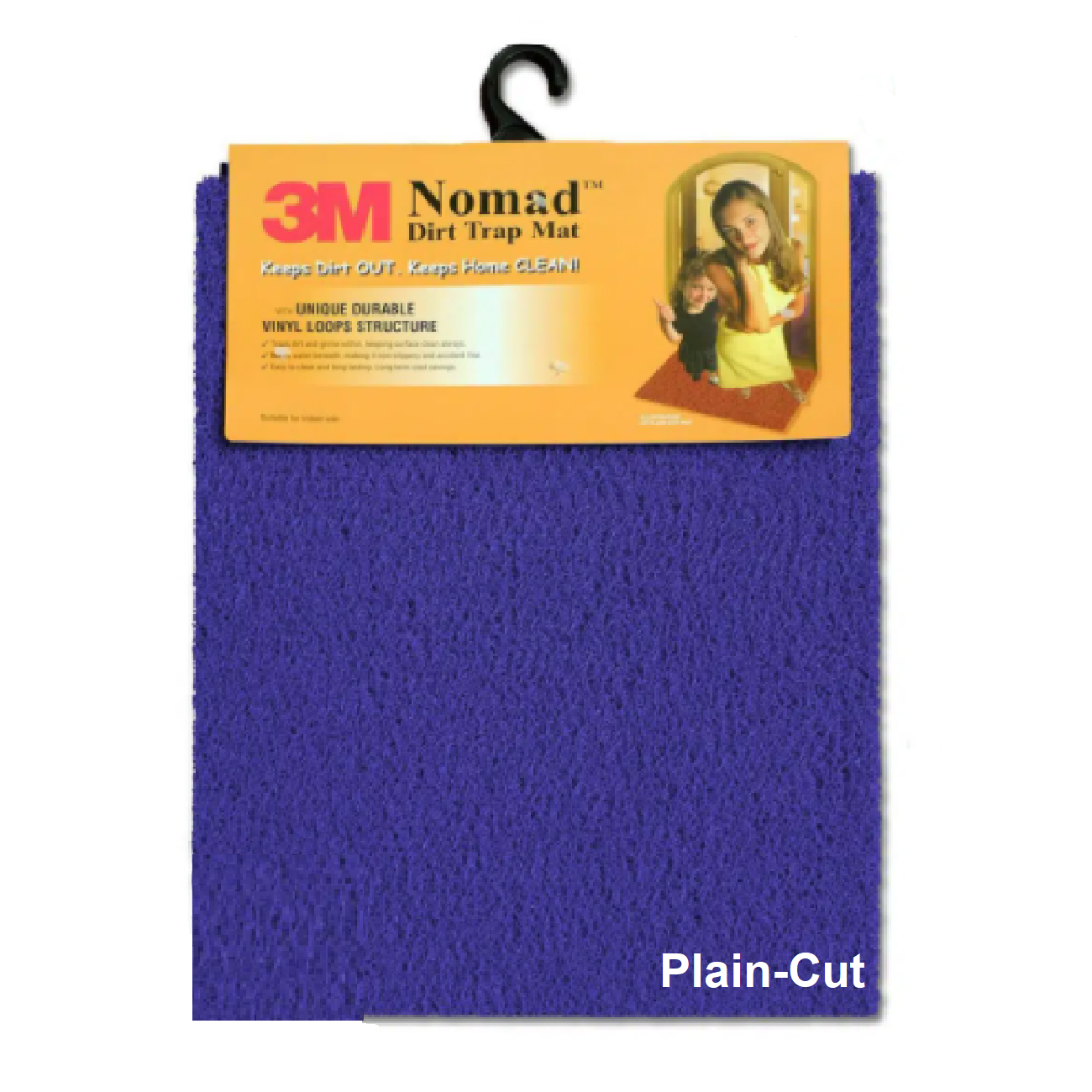 3M Nomad 450MM X 600MM Dirt Trap Mat Plain Cut BLUE