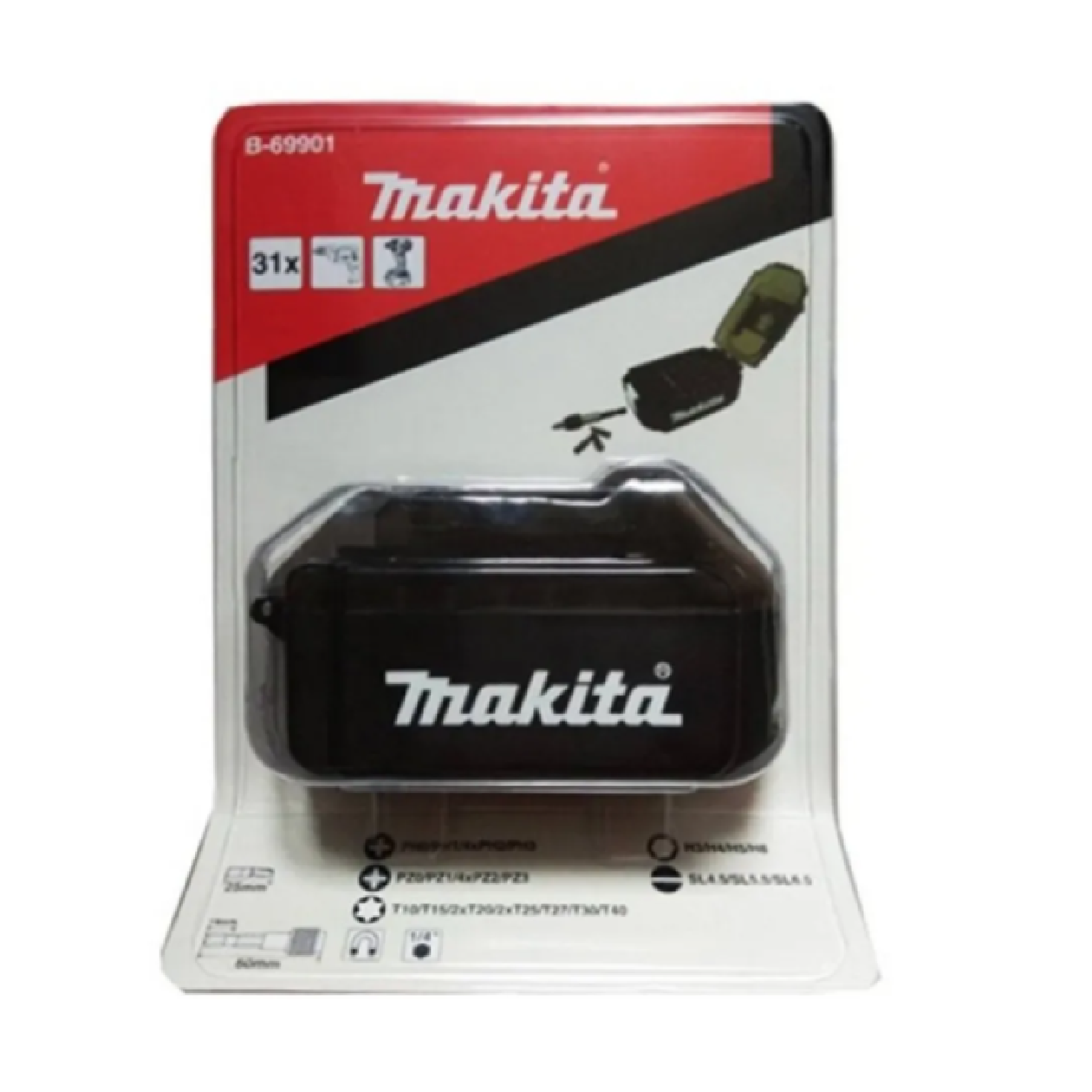 Makita B-69901 Screw Bits 31PC Set in a Battery Gift Box