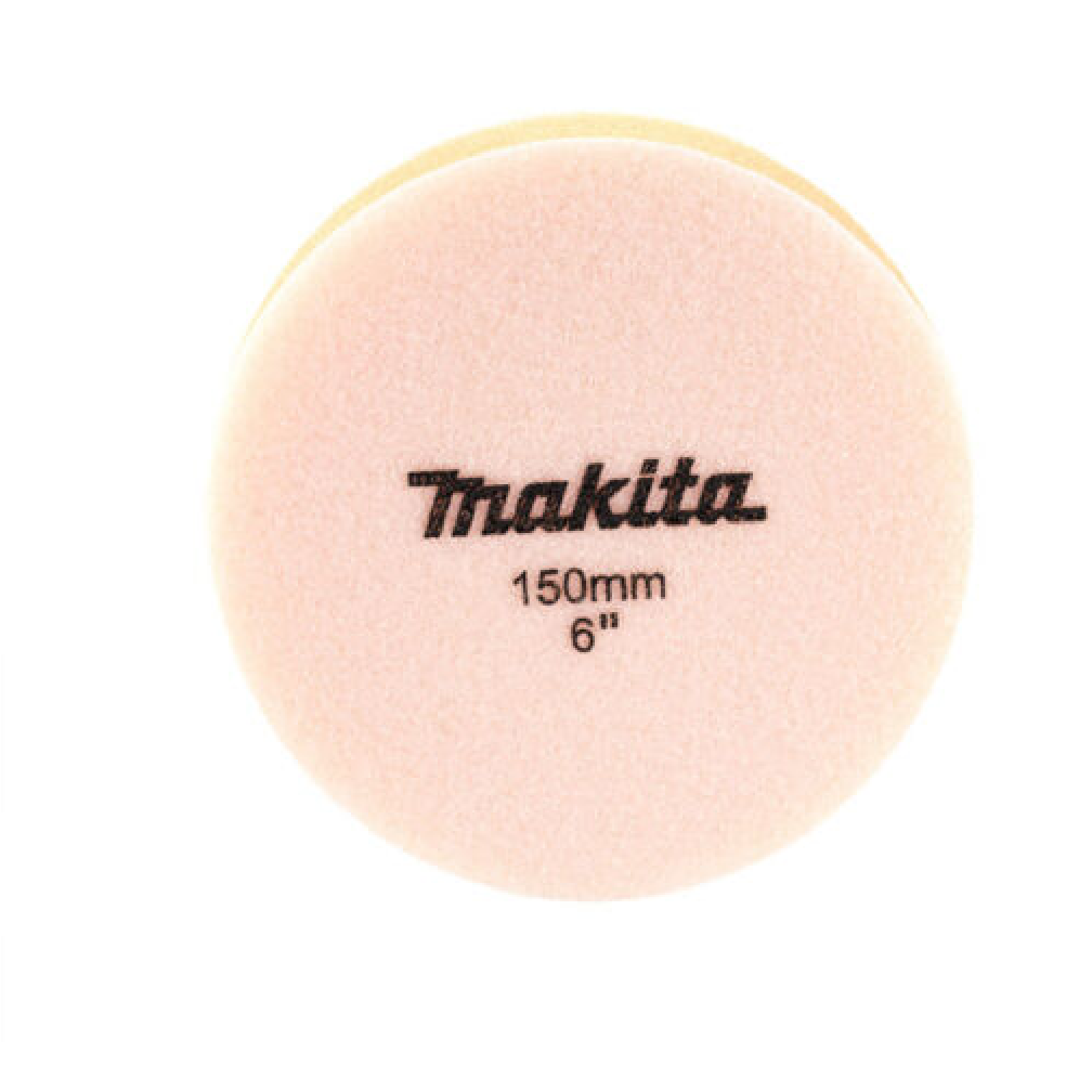 Makita D-62527, 6"/150MM Flat Orange Polish Sponge