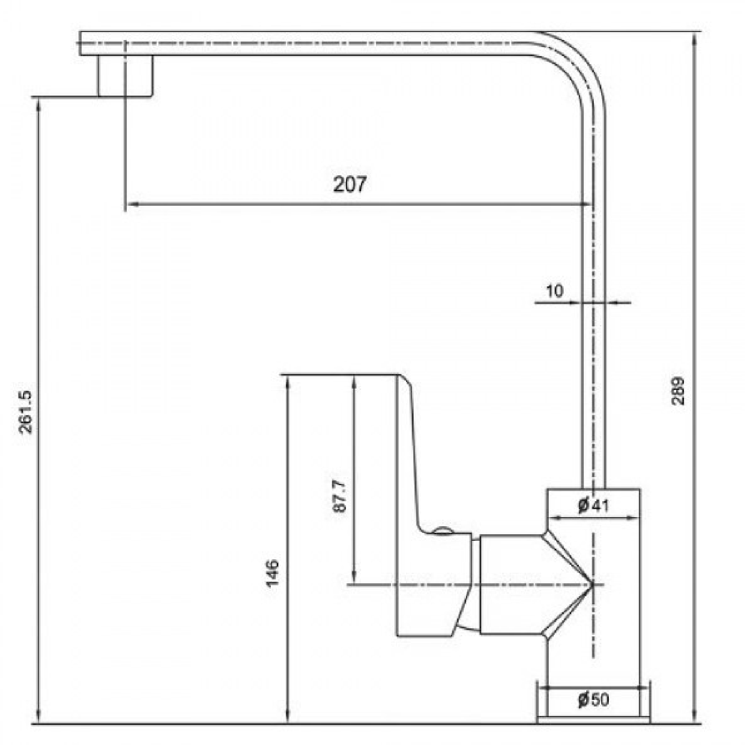 Rubine Kitchen SINK MIXER Tap Hot & Cold STYLO H9144