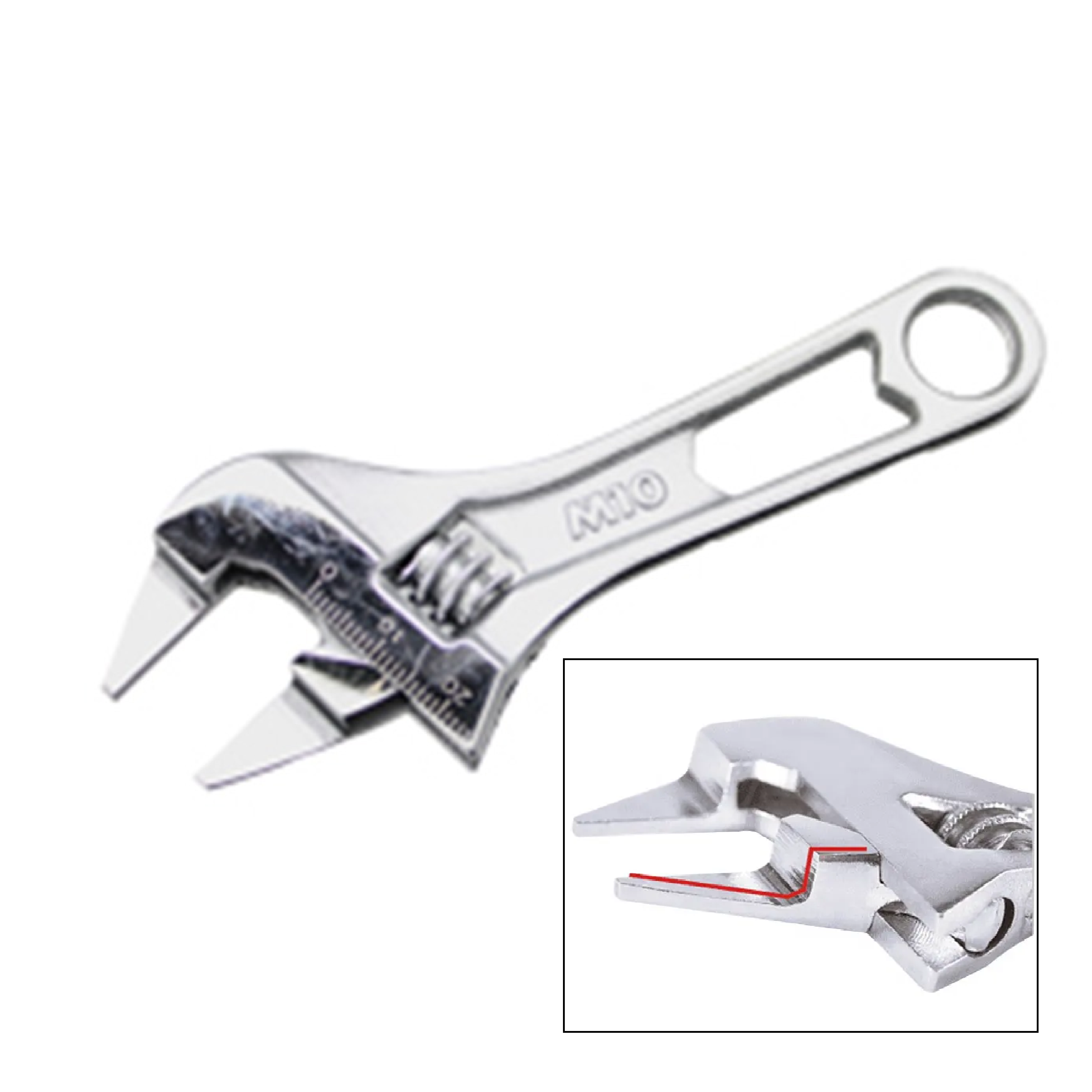 M10, adjustable, wrench, spanner, chrome vanadium, handtools