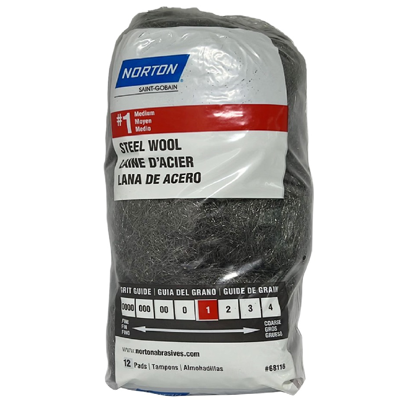 Norton STEEL WOOL Grade 1 Medium For Cleaning Works & Preparation ...