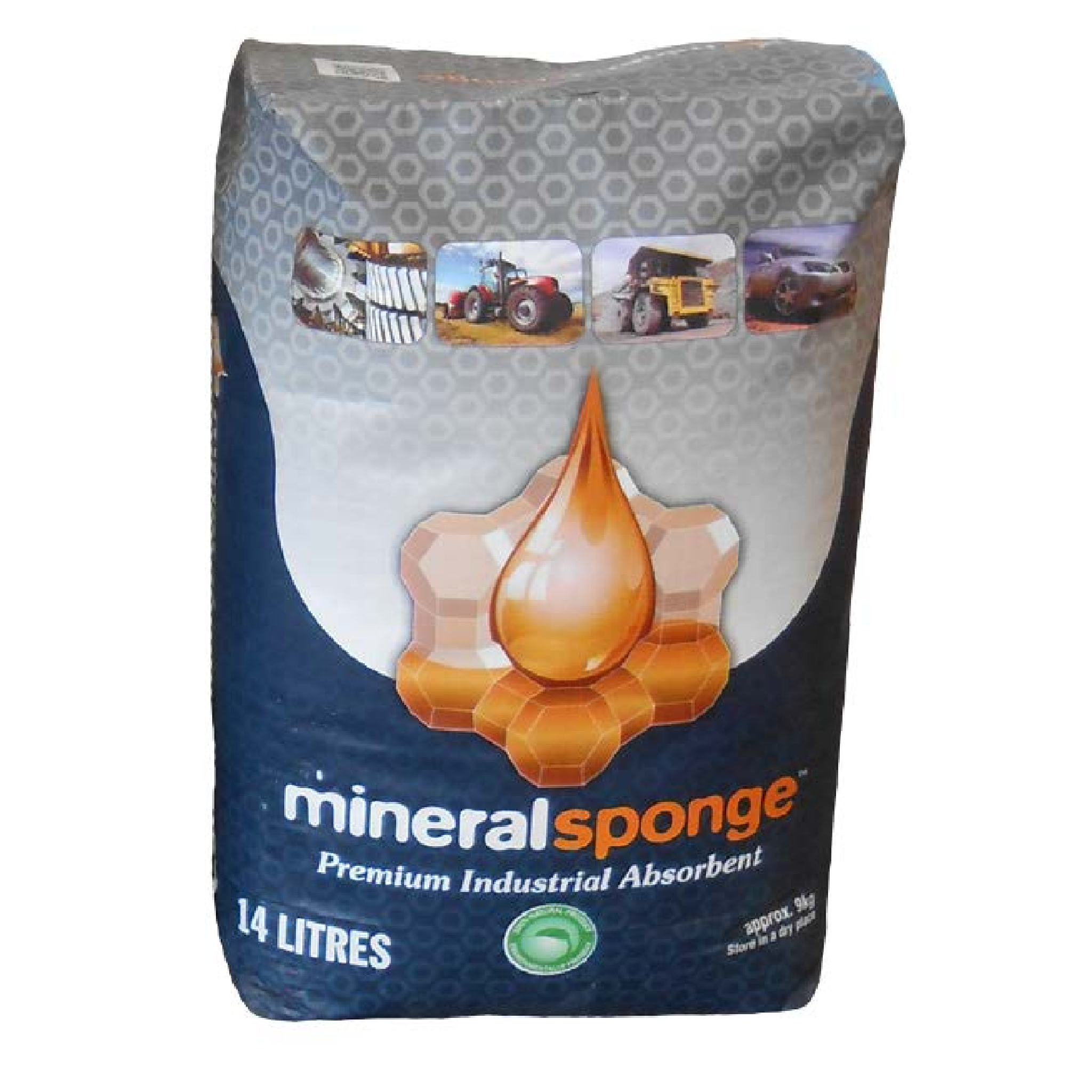 SPILLFIX Mineral SPONGE GRANULAR Absorbent 9KG/14L BAG