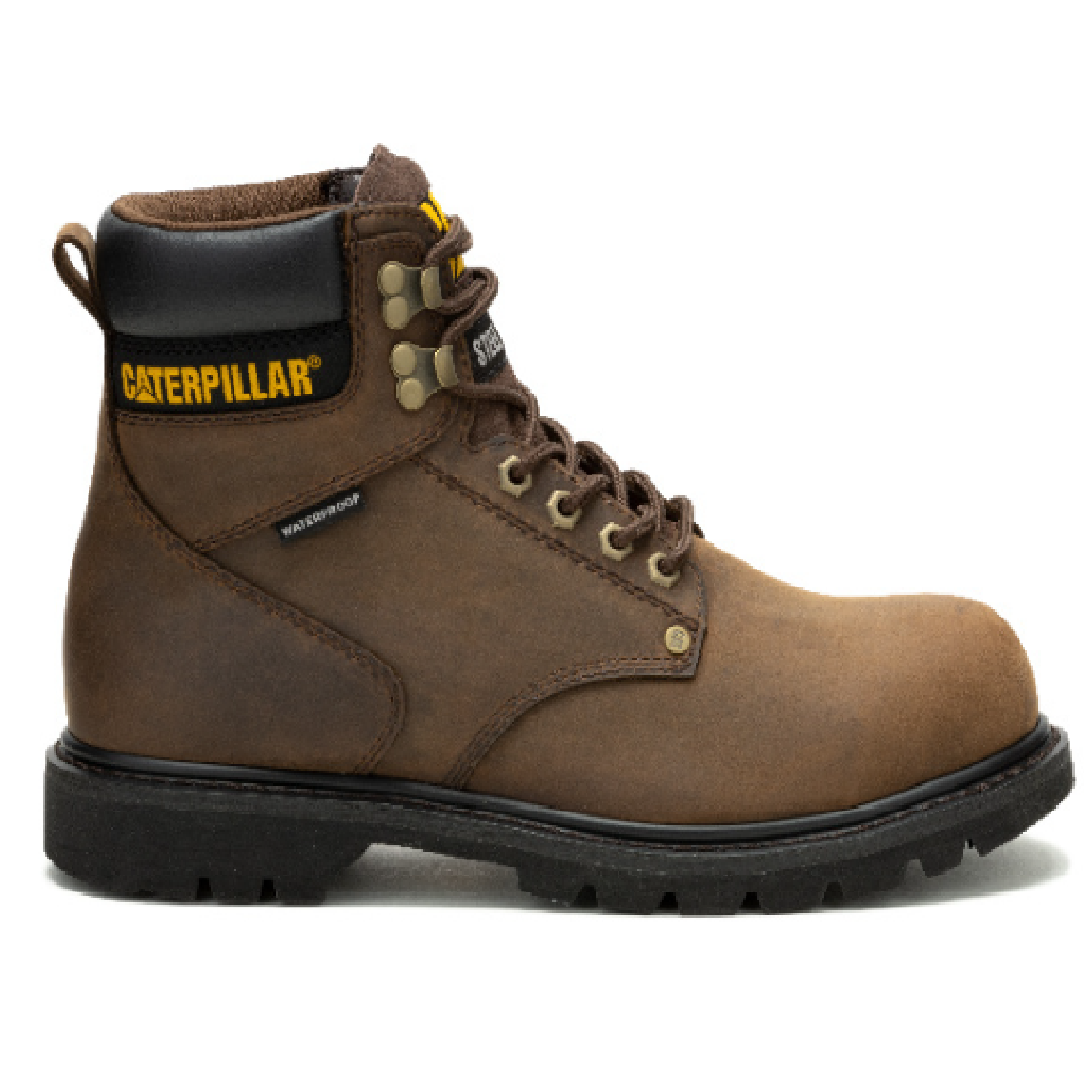 Caterpillar P91660 NEW SECOND SHIFT WATERPROOF Steel Toe Dark Brown ...