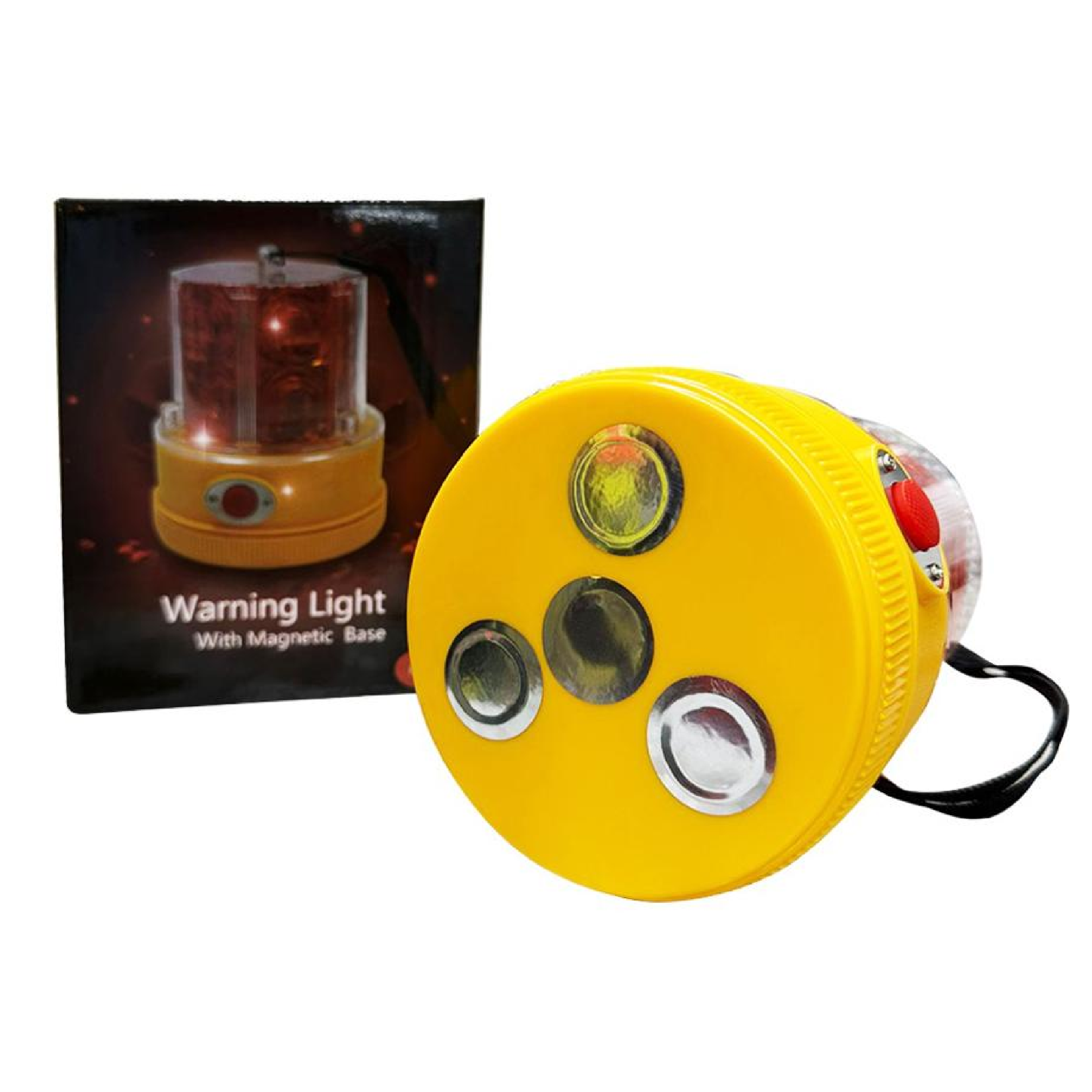 Warning Blinking RED Lights LED With Magnetic Base