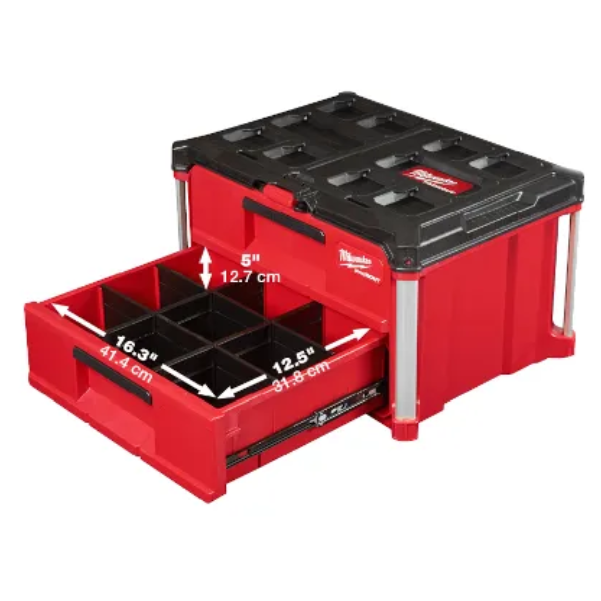 Milwaukee PACKOUT 2-DRAWER Tool Box - Hardwarecity