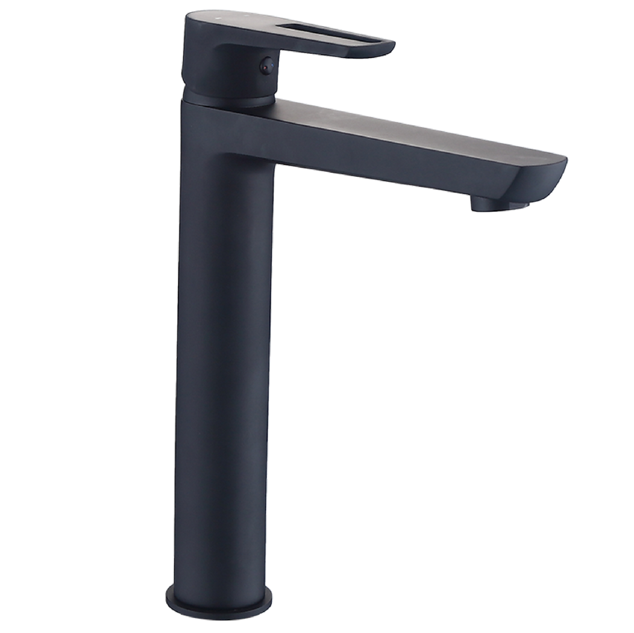 Rubine STYLO 9121 LX BK HOT & COLD TALL Basin Mixer Tap MATT BLACK