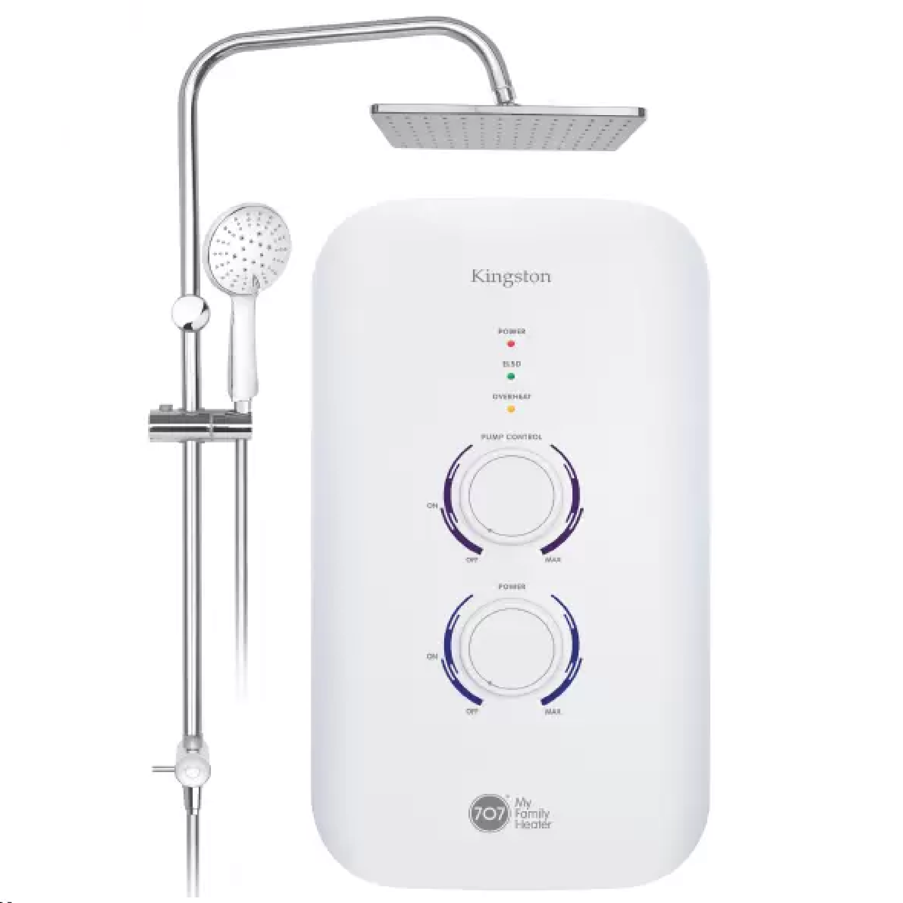 707 KINGSTON Instant Water Heater With RAINSHOWER SET & DC Booster Pump ...