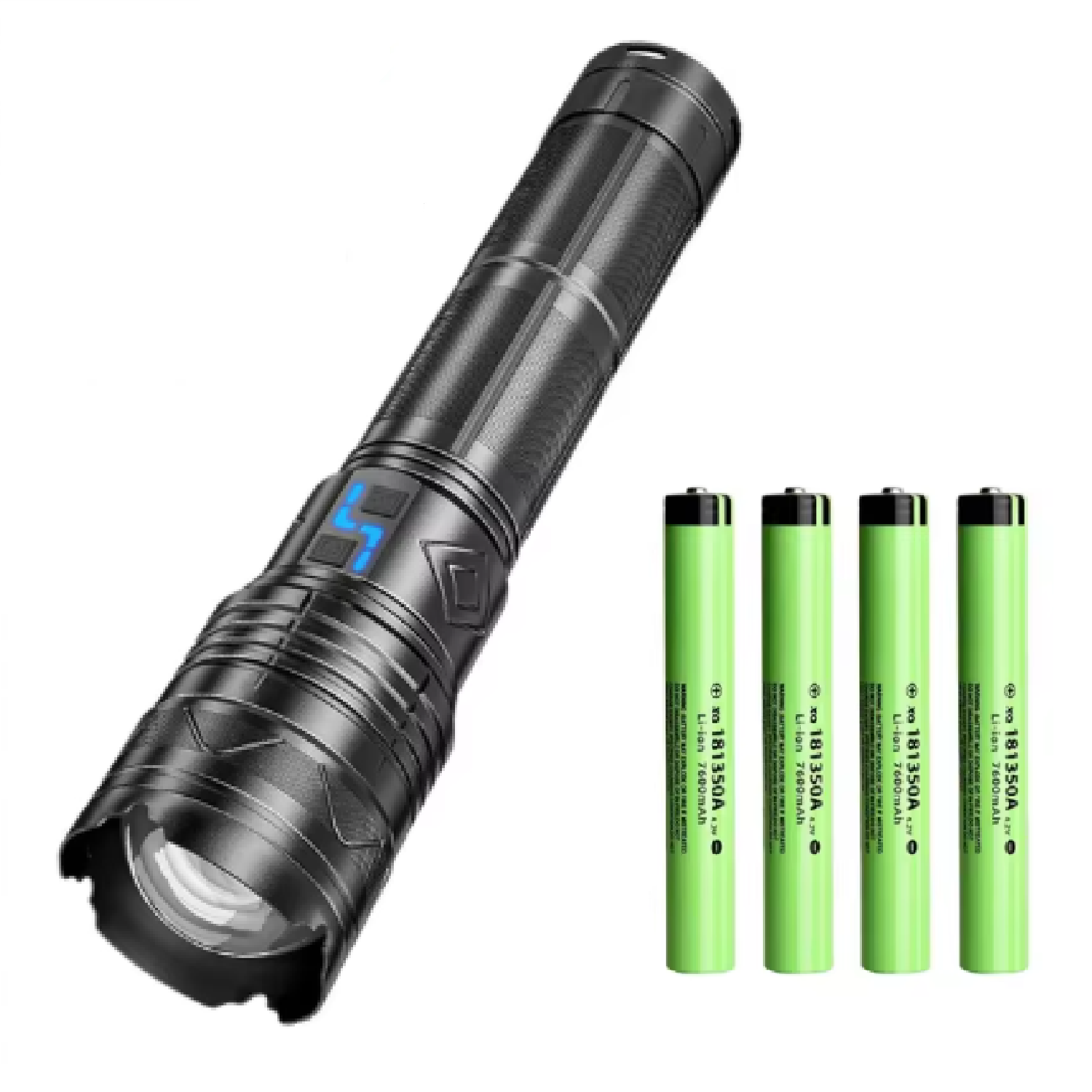 HardwareCity MULTIFUNCTIONAL Super Tactical Flashlight Rechargeable ...