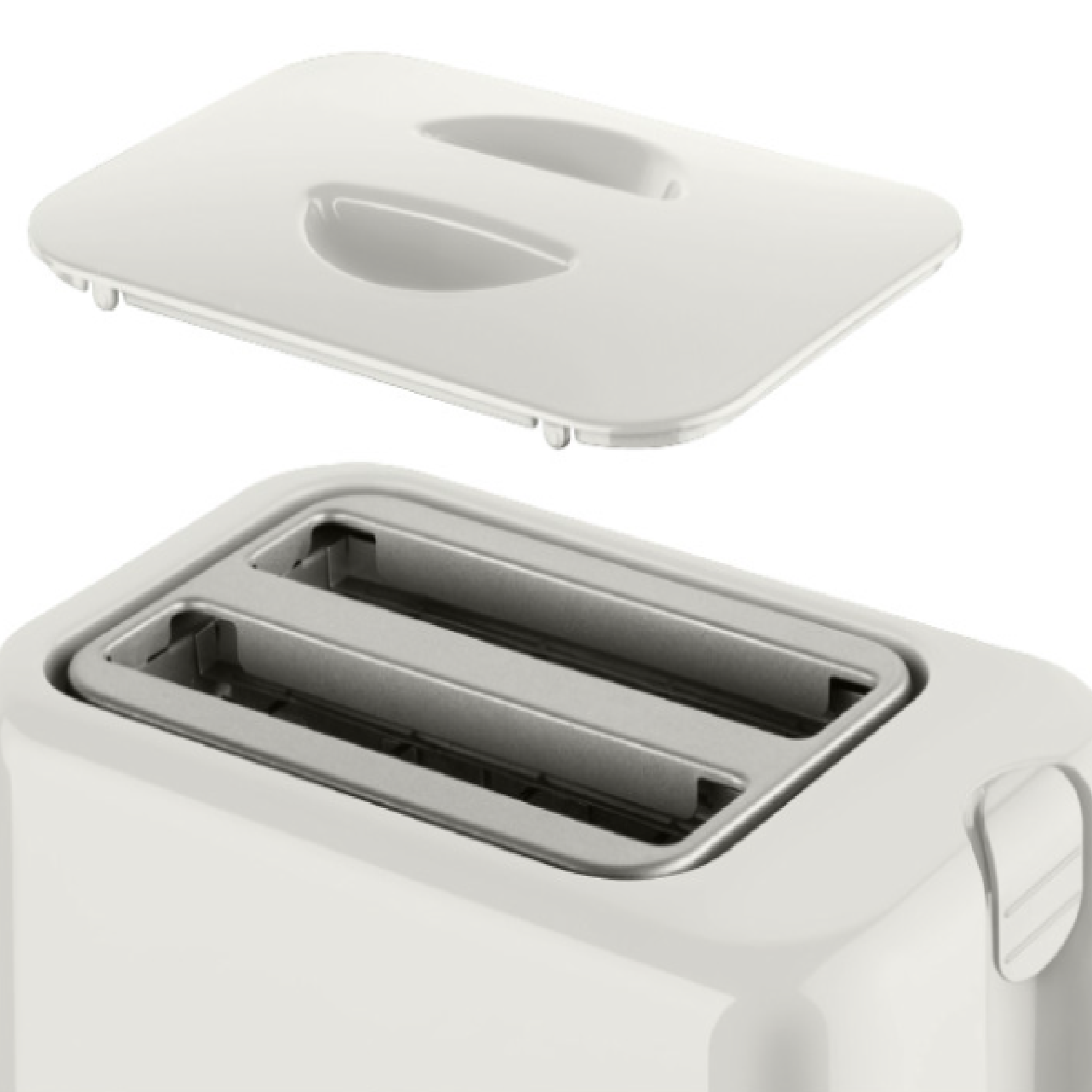 CORNELL Pop Up BREAD TOASTER WHITE CT-EDC2000WH