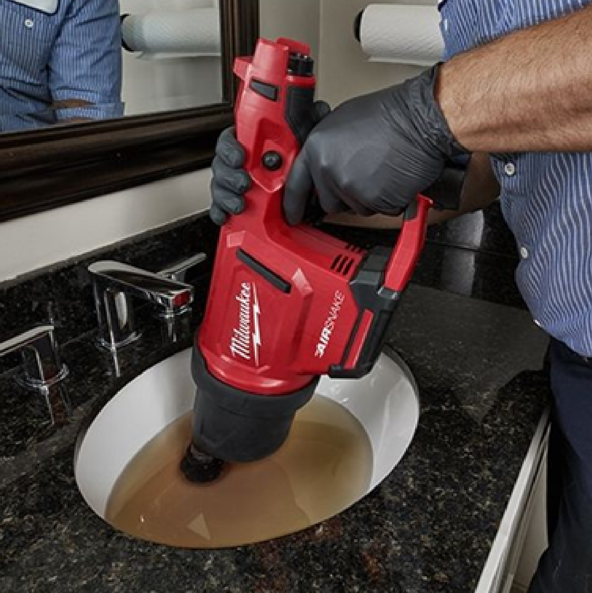 MILWAUKEE M12 AIRSNAKE Drain Cleaning Air Gun M12 DCAG-0C BARE UNIT