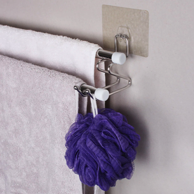 I-HOOK SUS304 Stainless Steel Double Towel Rail 70CM With NANO SUCTION ...